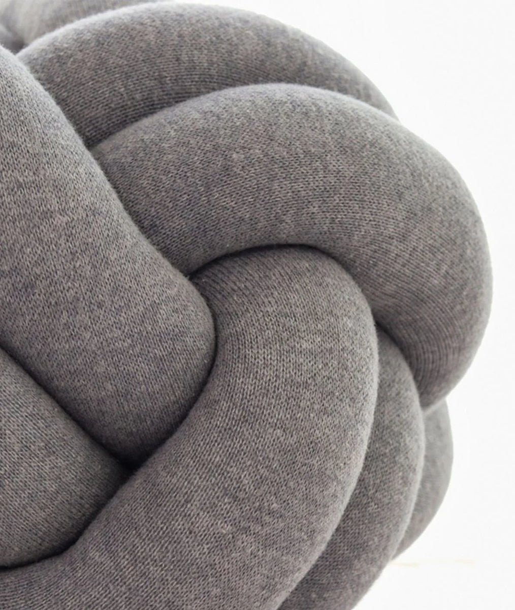 Nodo Cotton Knitted Decorative Grey Color Eleven x Eleven Inches Knot ...